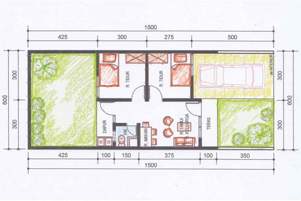8 Alternatif Pengembangan Denah Rumah Tipe 36 | de-interior.com